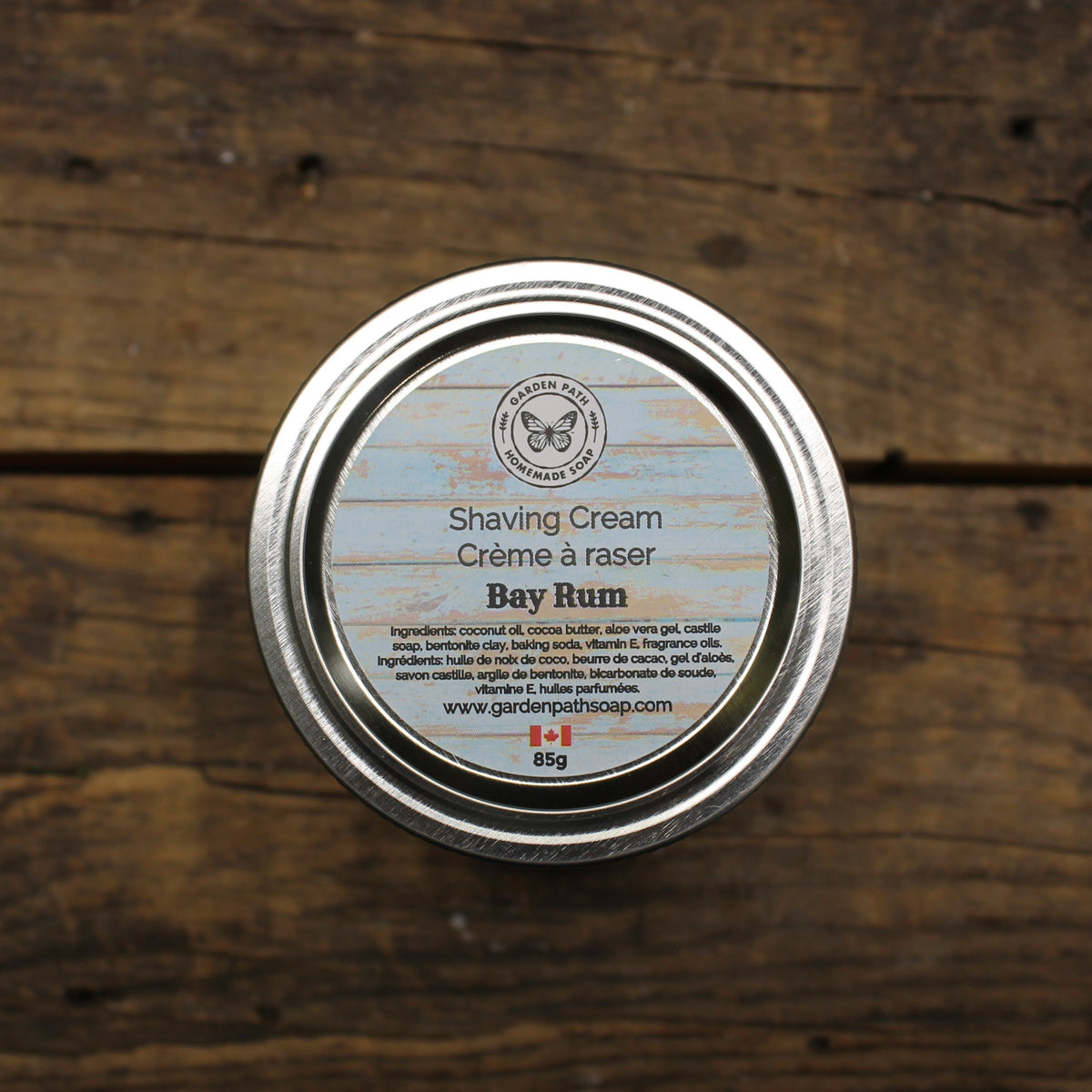 Natural Shaving Cream - Garden Path Homemade Soap - Canada
